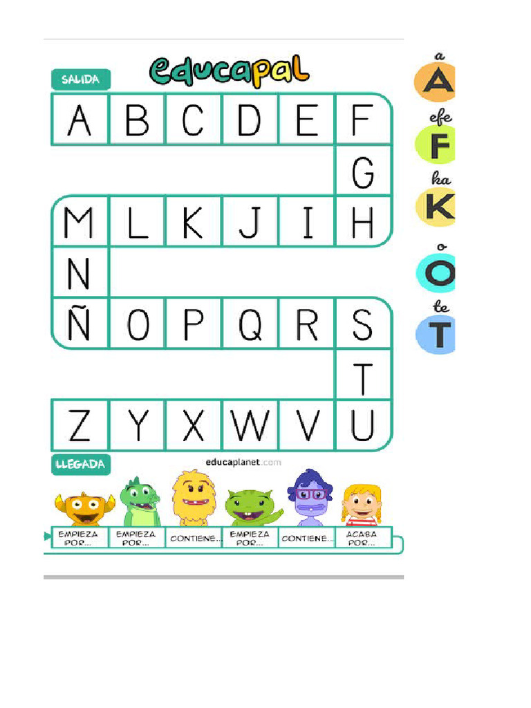 Tablero Abcedario | PDF