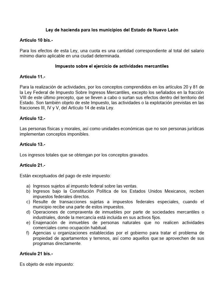 Articulo 10 Bis | PDF | Propiedad | Impuestos