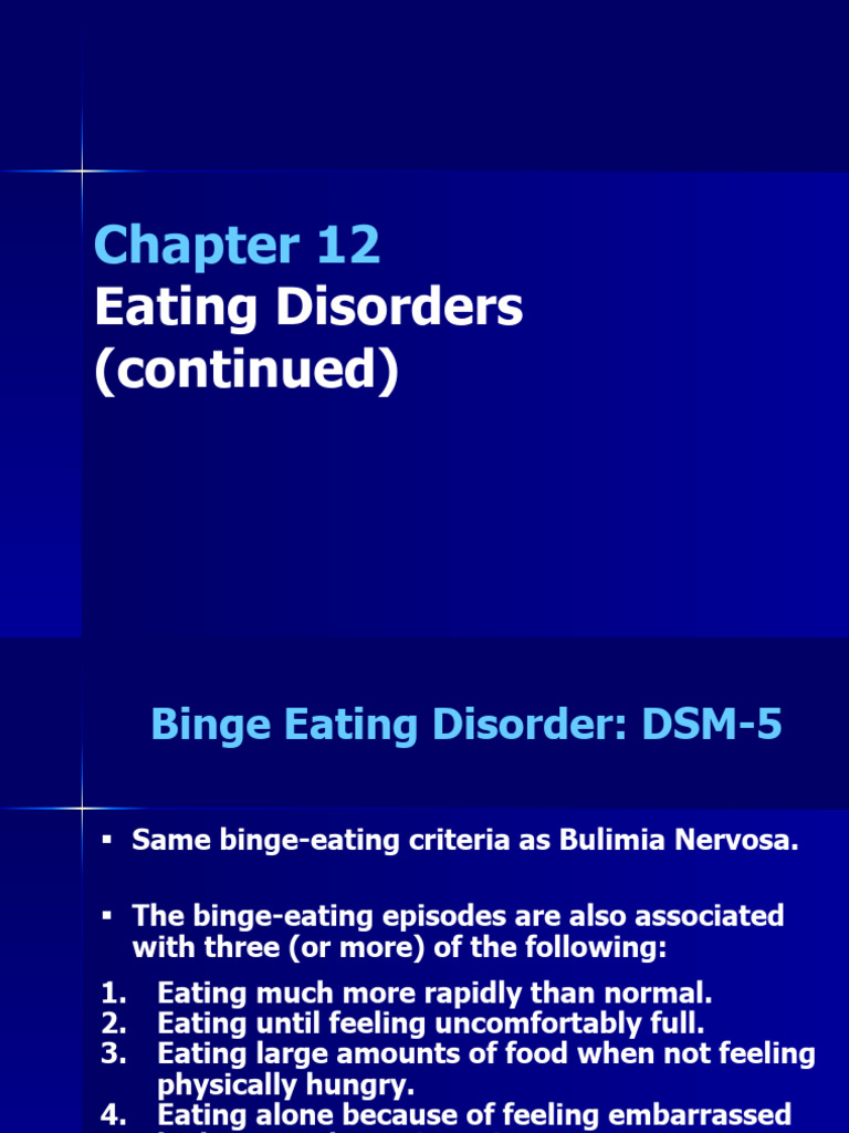 Understanding Binge Eating Disorder | PDF | Eating Disorder | Anorexia ...