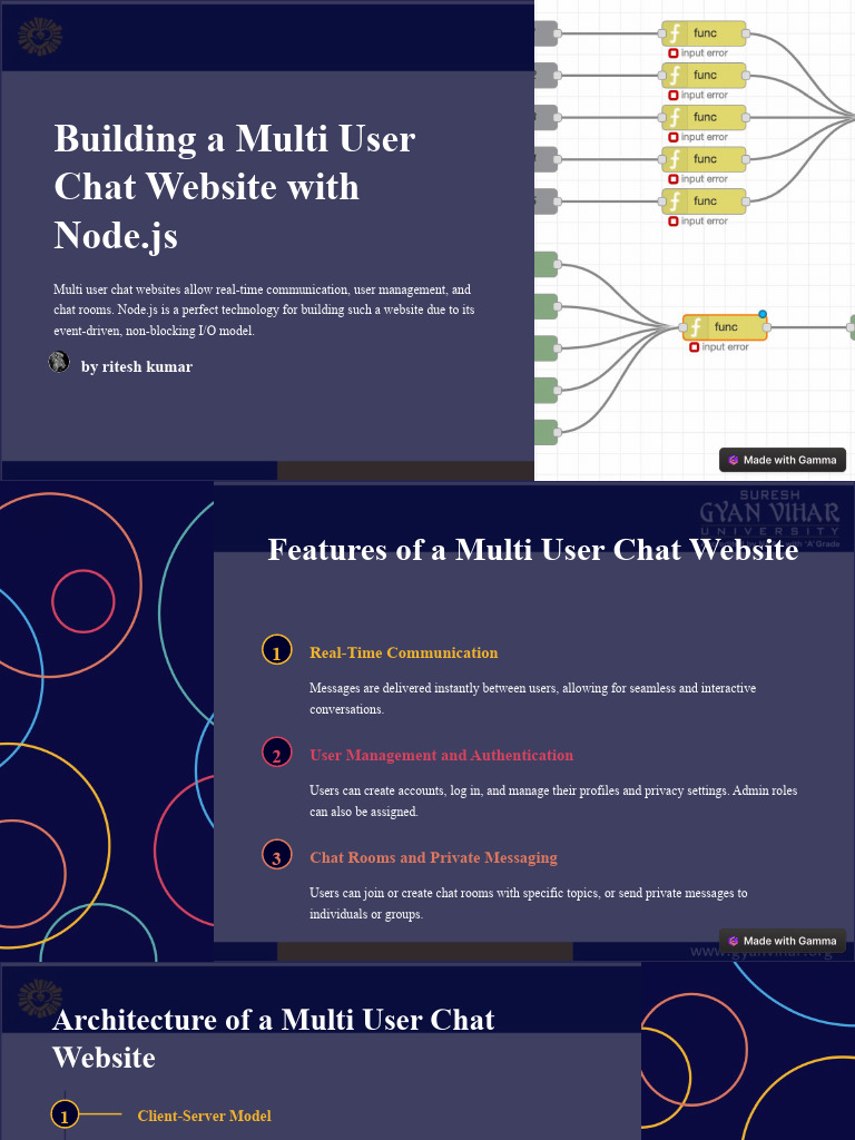 Building A Multi User Chat Website With Nodejs | PDF | Telecommunications | Computing