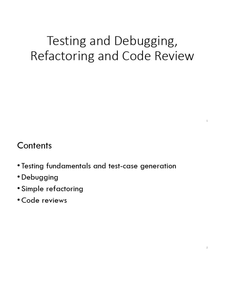 Unit 10 Testing and Debugging | Download Free PDF | Software Testing ...