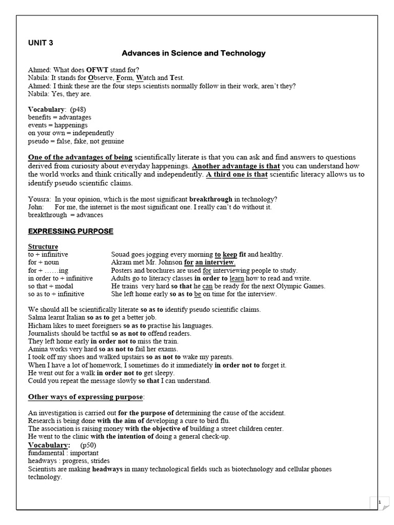 1unit 5 Science and Technology Lesson 8 | PDF | Biotechnology | Science