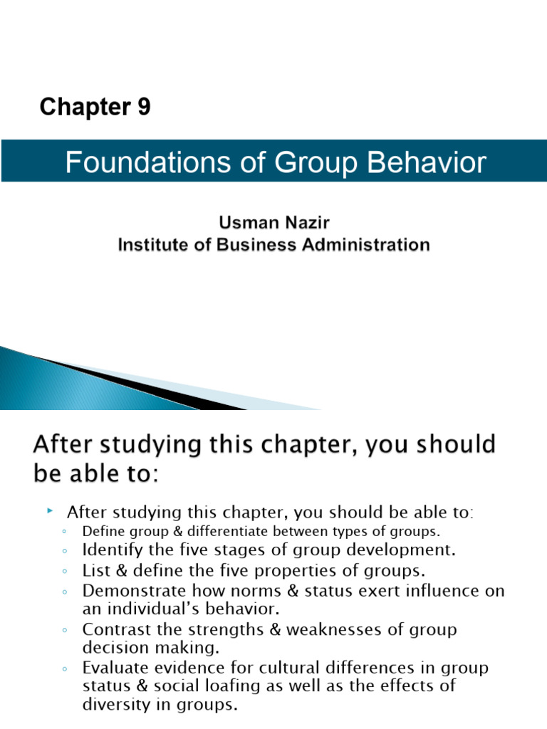 Chap9 - Discussion | PDF | Group Cohesiveness | Conformity