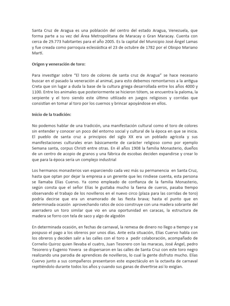 Toros de Colores | PDF | Carnaval | Toreo