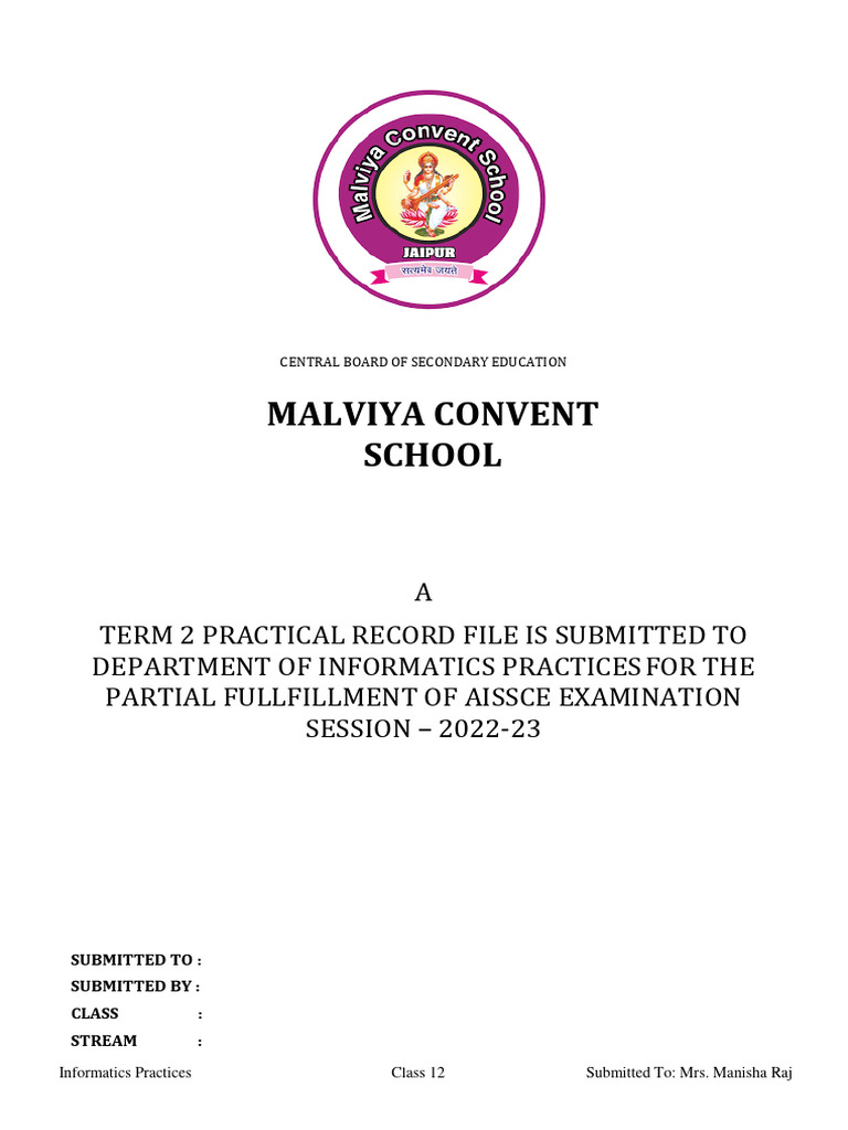 Term 2 - SQL File | PDF | Databases | Computing