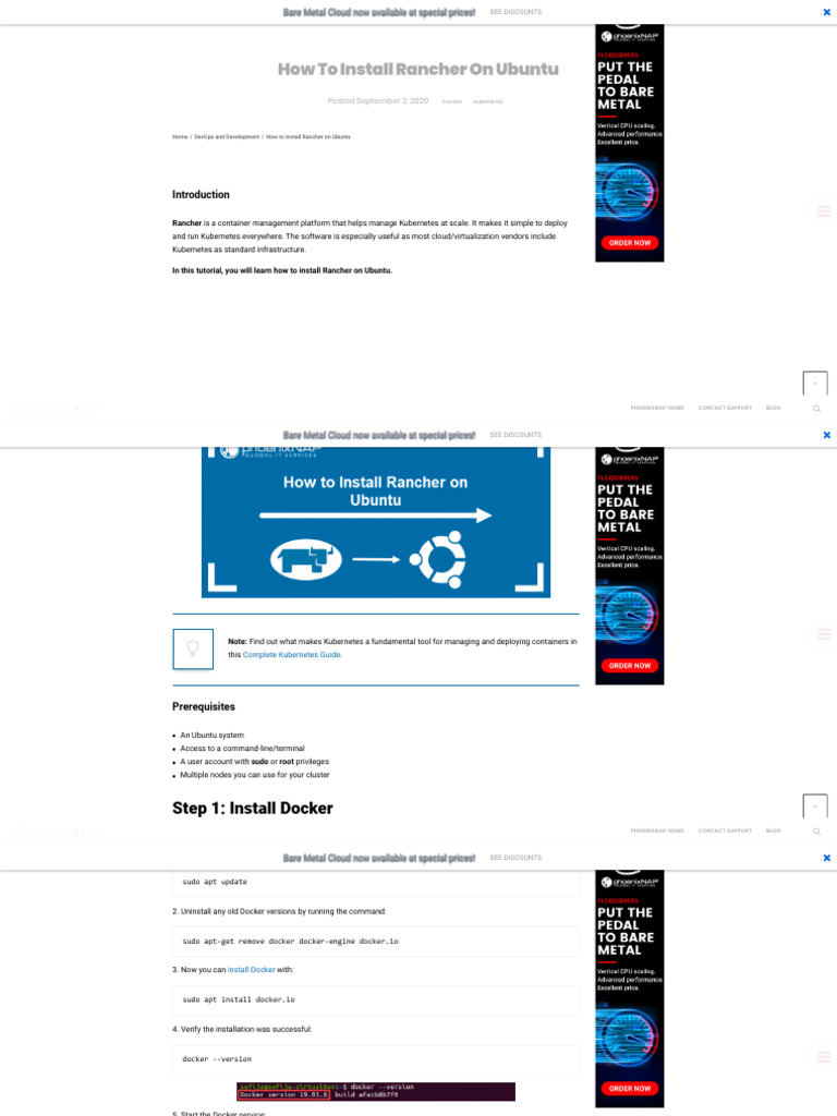 How To Install Rancher On Ubuntu 18.04 & 20.04 (Steb-by-Step Guide) | Download Free PDF | Cloud ...