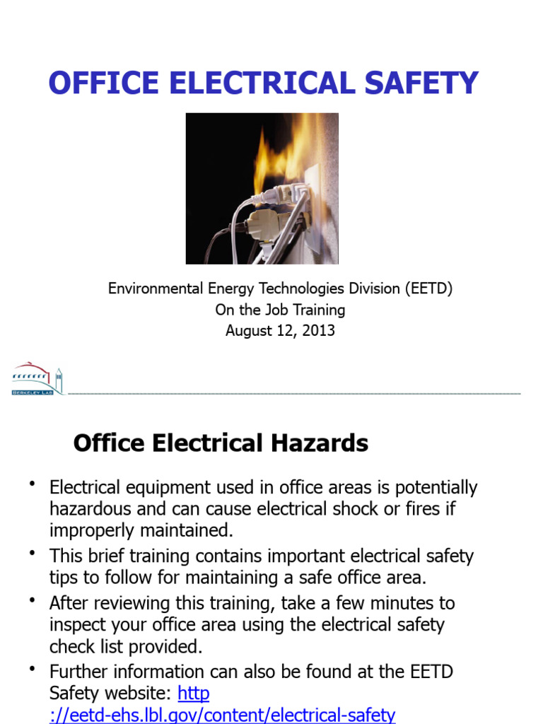 Office Electrical Safety | PDF | Ac Power Plugs And Sockets ...
