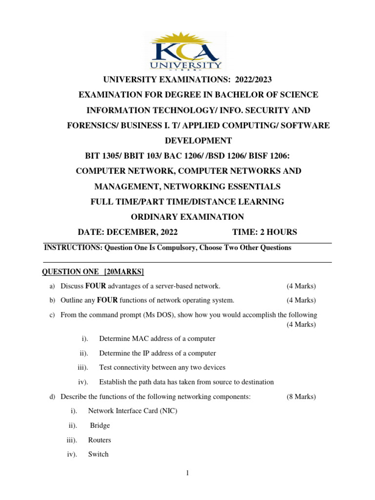 Nsa 2 | PDF | Computer Network | Network Topology