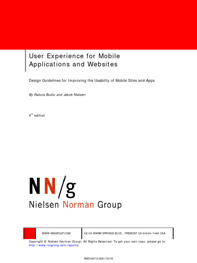 UX For Mobile Applications and W | PDF | Mobile App | Usability