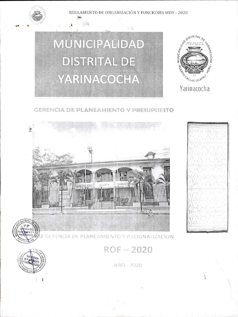 Rof 2020 | PDF | Alcalde | Gobierno local