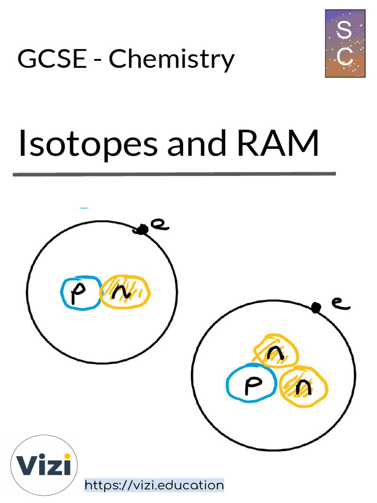 Atoms and Isotopes - GCSE Chemistry | Download Free PDF | Atoms | Proton