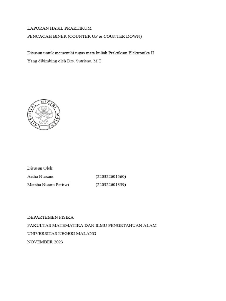 Counter Up Down | PDF | Teknologi & Rekayasa