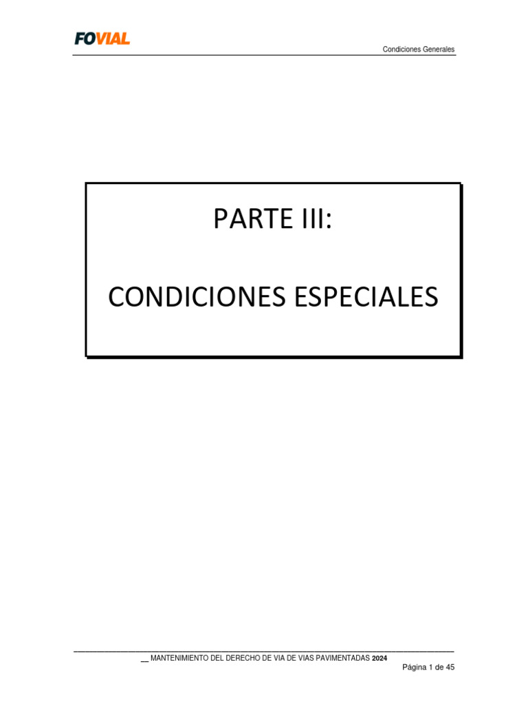 Parte Iii: Condiciones Especiales | PDF | Pensión | Ley común