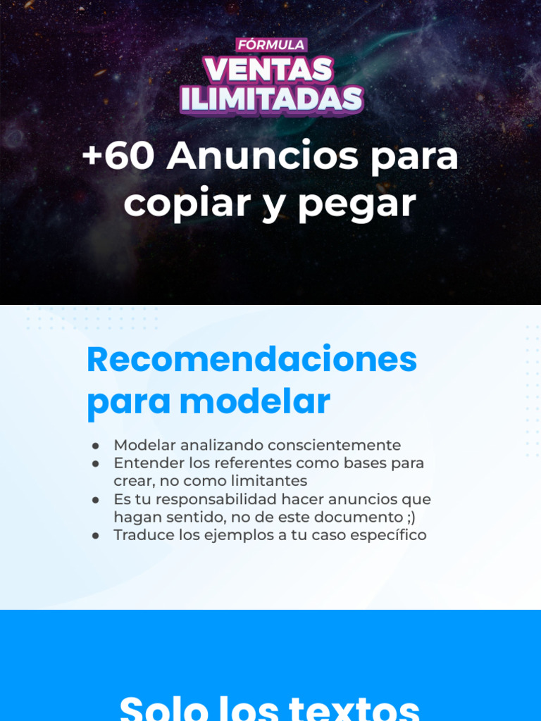 Ejemplos de Anuncios para Copiar | PDF | Crecimiento personal y profesional