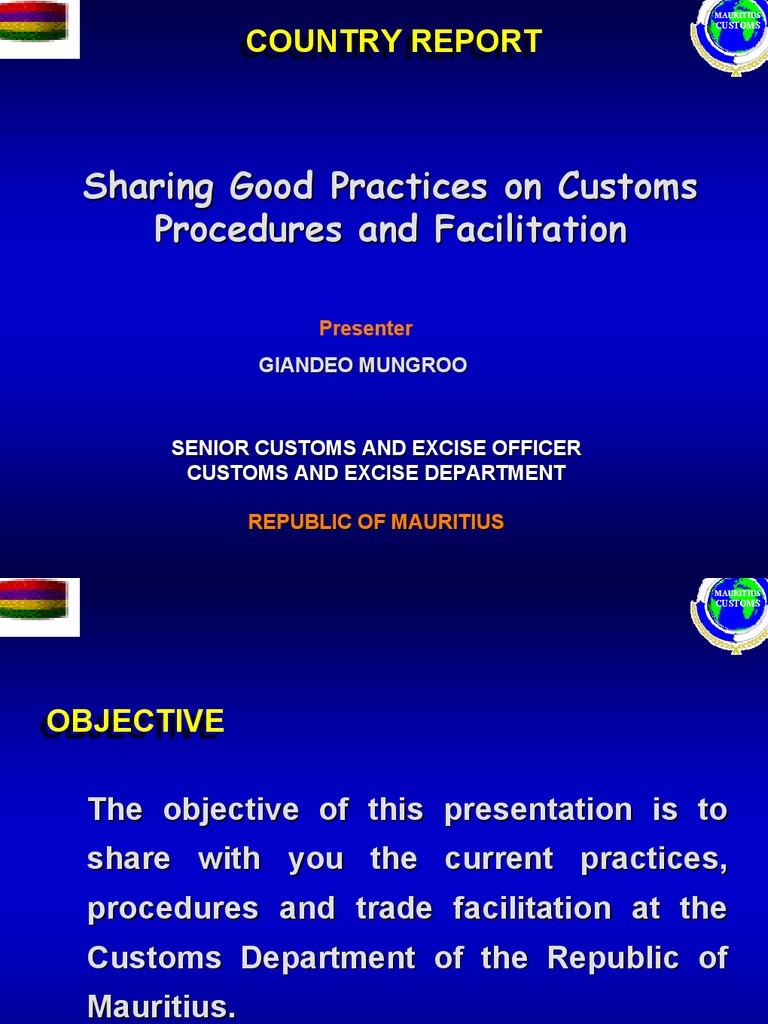 Mauritius | PDF | Electronic Data Interchange | Customs