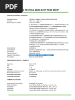 Ficha Tecnica Agrygent Plus 8 WP | PDF | Las bacterias | Biología
