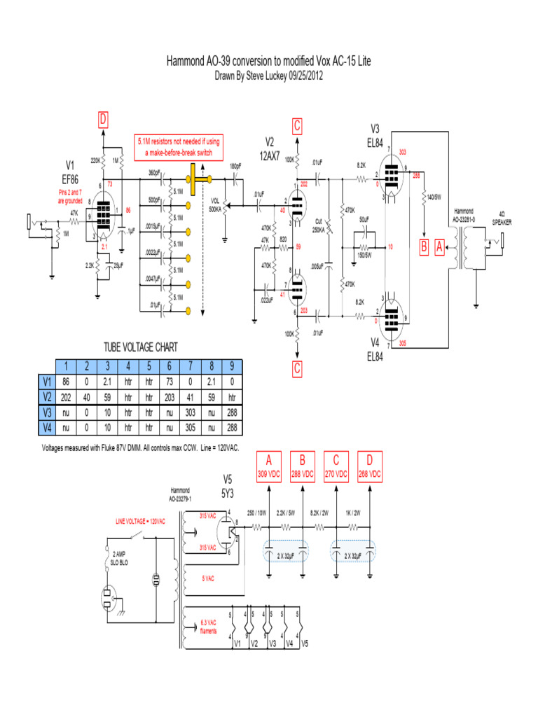 Hammond Ao39 | PDF | Visual Cortex | Electrical Equipment