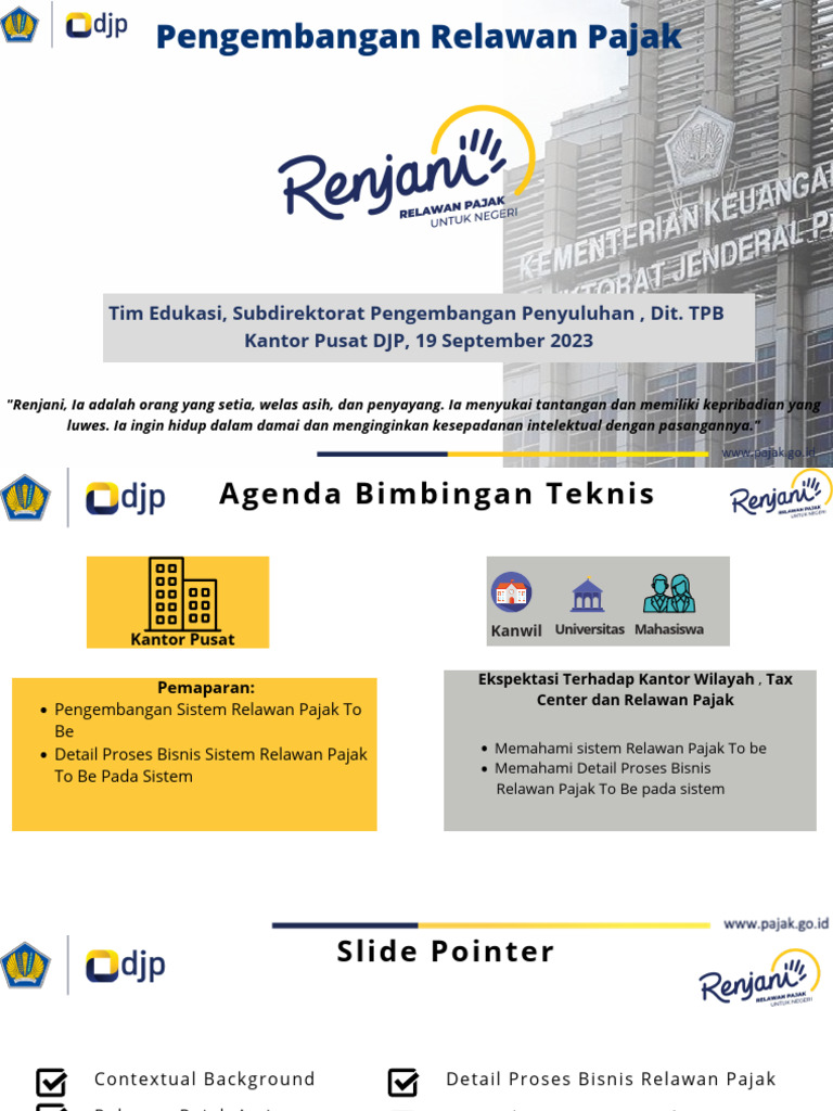 Sistem Relawan Pajak Renjani 2023 | PDF | Bisnis | Pengelolaan Keuangan ...