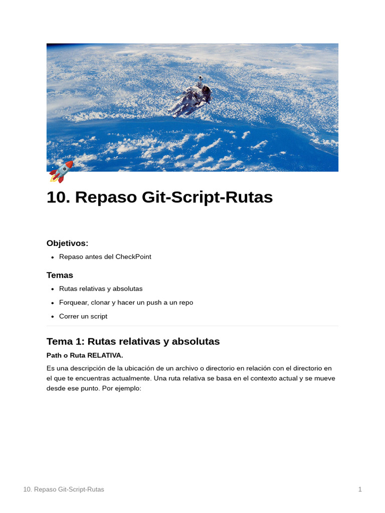10 Repaso Git Script Rutas | PDF | Archivo de computadora | Directorio (Computación)