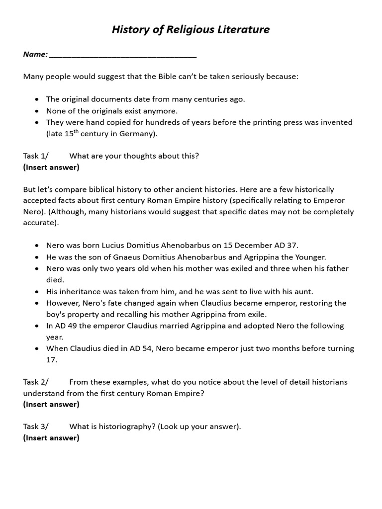 History of Religious Literature | PDF | Nero