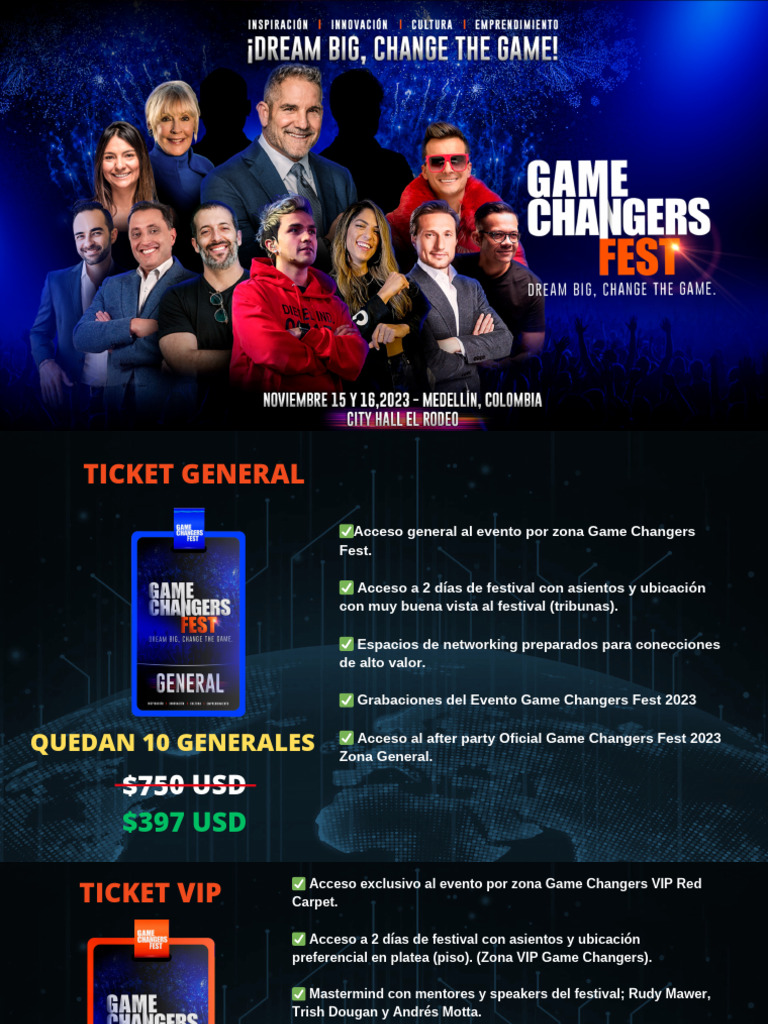 Tickets Game Changers Fest | PDF | Steve Jobs | Apple Inc.