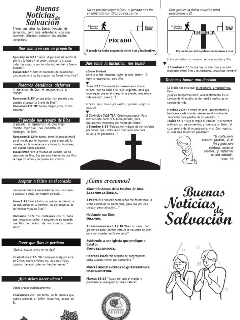 Folleto Evangelismo Práctico I | PDF | Pecado | Salvación