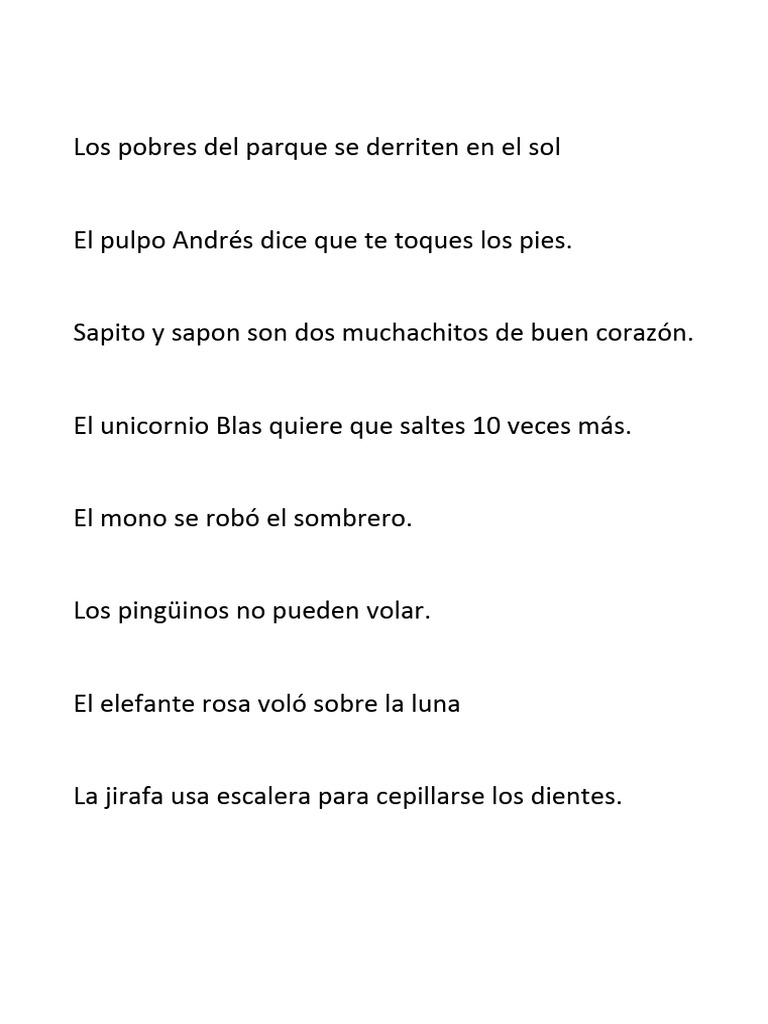 Frases Dinamica Telefono Malogrado | PDF