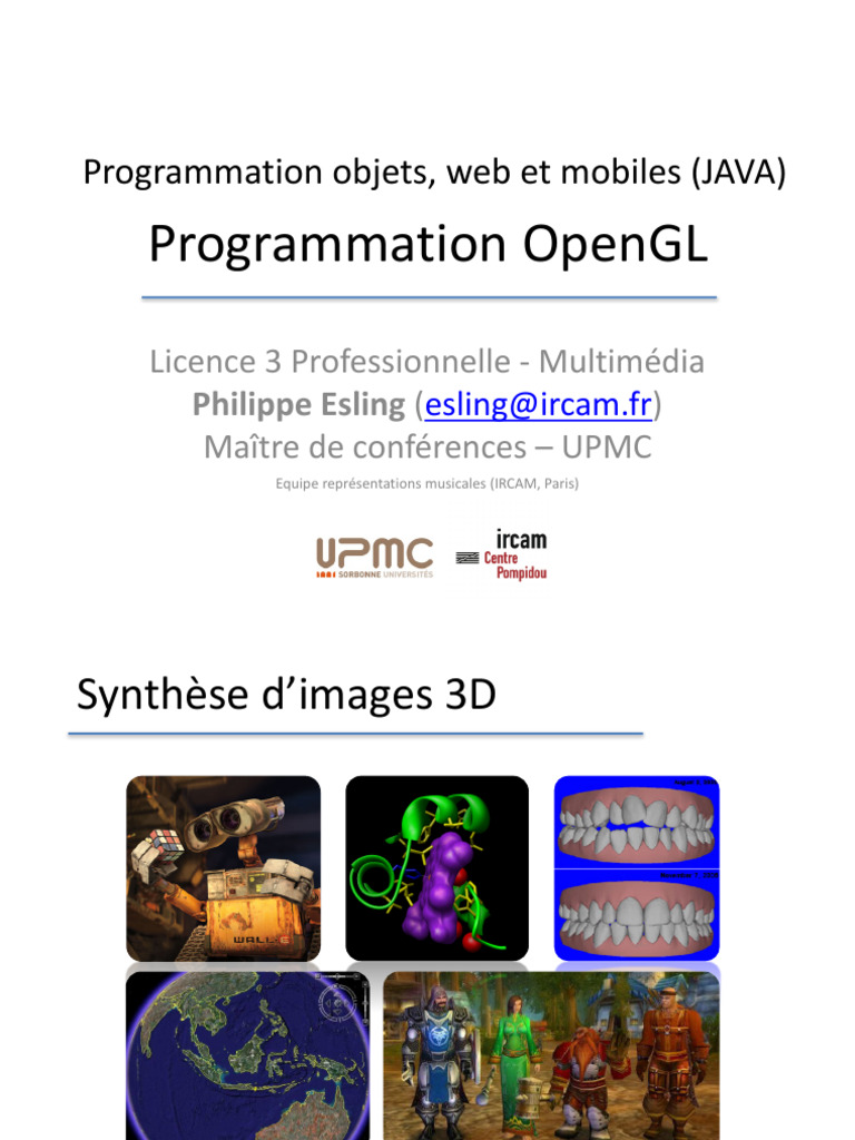 Cours Open GL & Language C | PDF | Java (Langage de programmation) | Ingénierie informatique