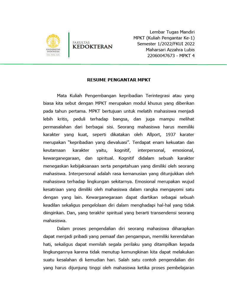 Resume Prof. Dr. Menaldi Rasmin | PDF | Karier & Perkembangan | Ilmu Sosial