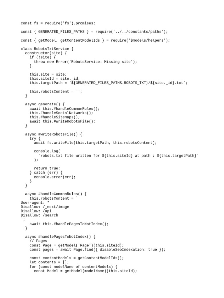 Robots Txt Service Pdf Computers