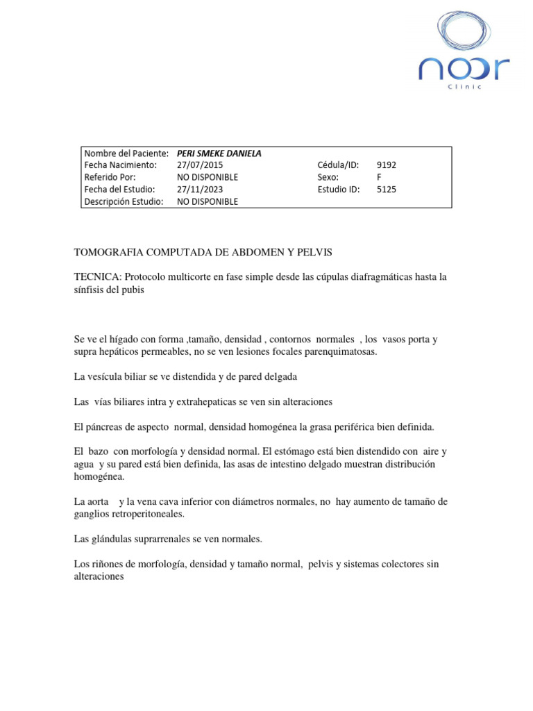 Tomografía Abdominal: Coprostasis y Adenitis | PDF | Cocina, comidas y ...