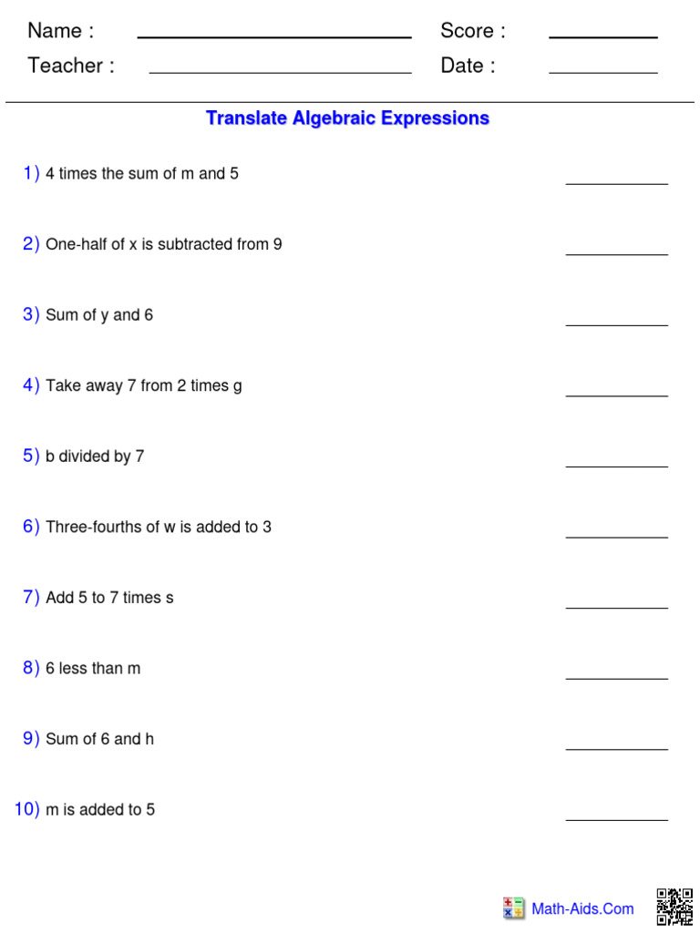 1 Pre-Algebra - Translate | PDF | Mathematics | Arithmetic