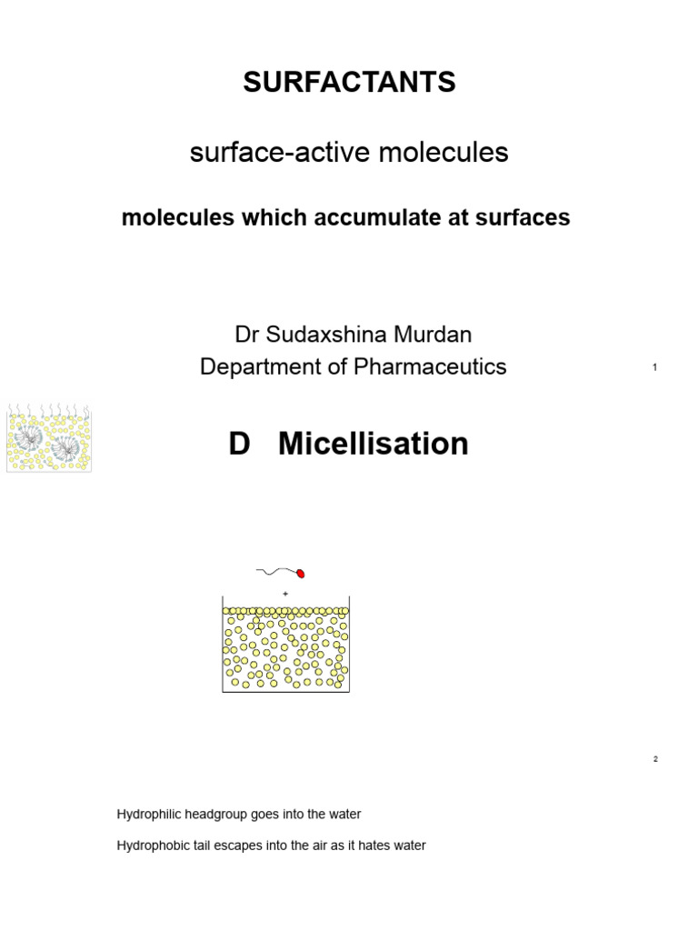 Surfactants 3 | PDF | Surfactant | Chemistry