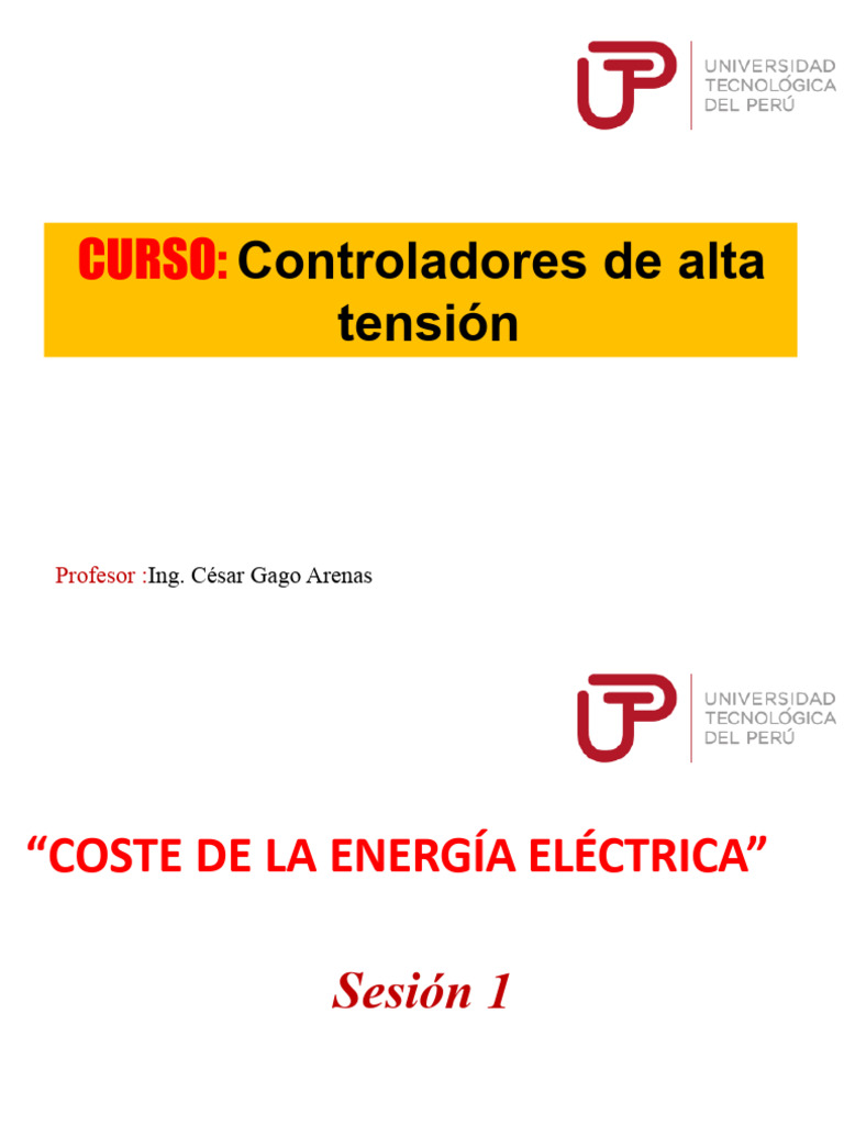 S13.s13 - S14.S0 - COSTE DE LA ENERGÍA ELECTRICA - Sesion 14 | PDF | Energia electrica ...