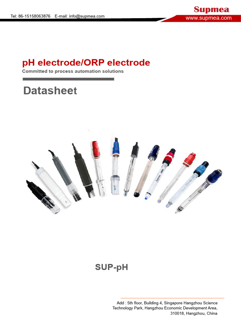 PH Sensor Datasheet | Download Free PDF | Ph | Sensor