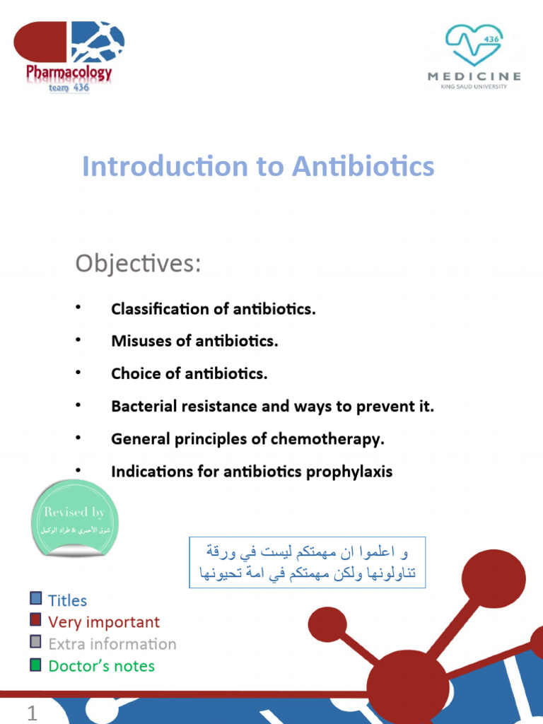 6 - Introduction To Antibiotics | PDF | Antimicrobial Resistance | Bacteria