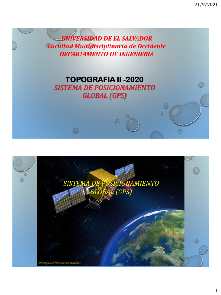 Sistema GPS: Funcionamiento y Aplicaciones | PDF | Sistema de ...