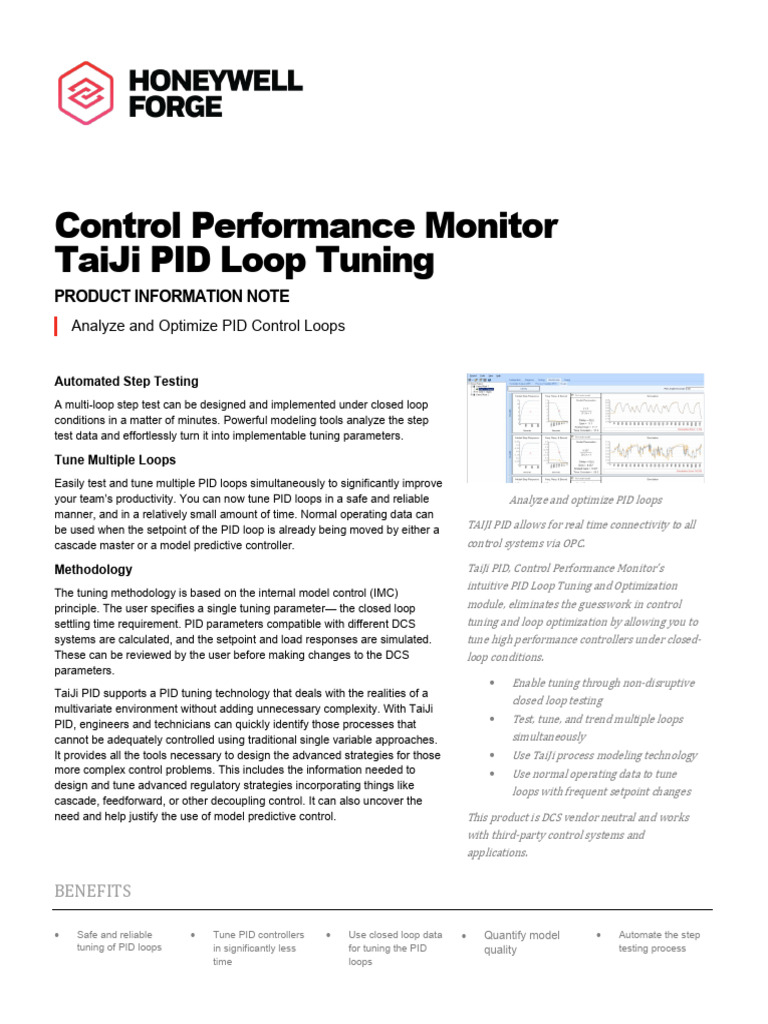 Control Performance Monitor Taiji Pid Loop Tuning: Product Information ...