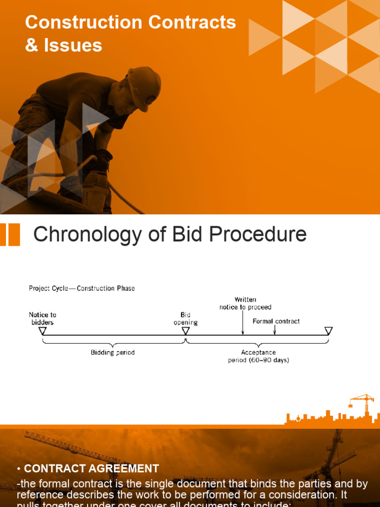 03 Construction Contracts Issues And Legal Structure Pdf