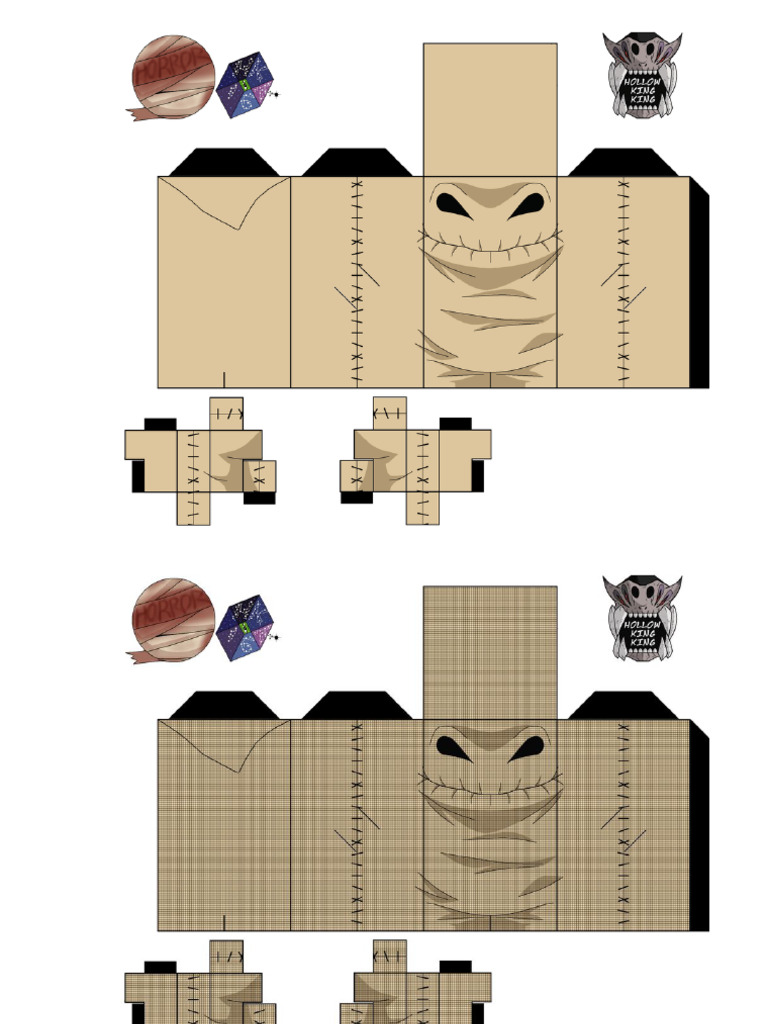 Oogie Boogie From The Nightmare Before Christmas Paper Toy Paper Craft ...