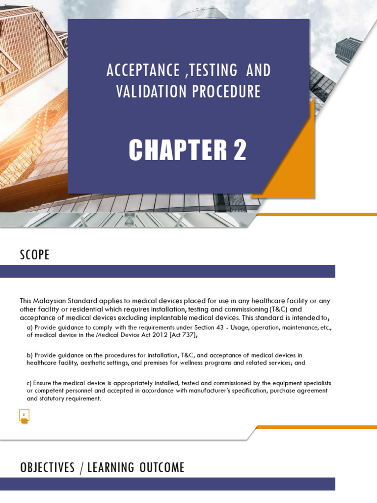 Unit 2 Acceptance Testing and Validation Procedure 1 | Download Free ...