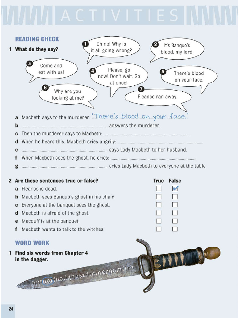 Macbeth - Chapter 4 | PDF