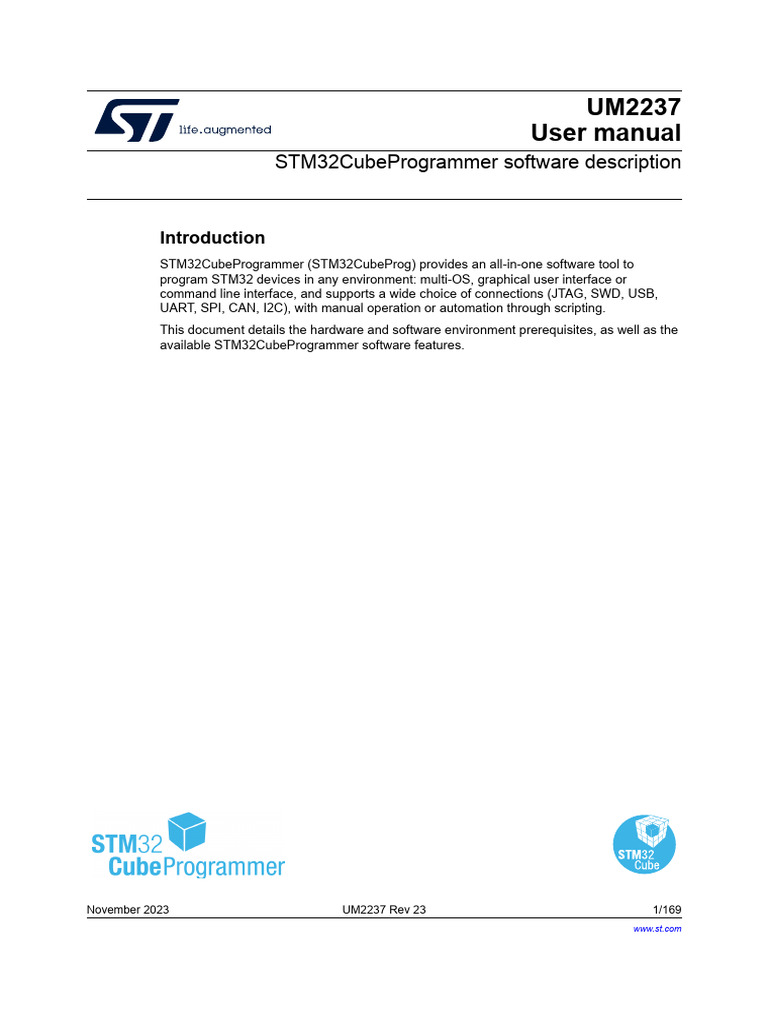 Dm00403500-Stm32cubeprogrammer-Software-Description-Stmicroelectronics (1) - Compressed ...