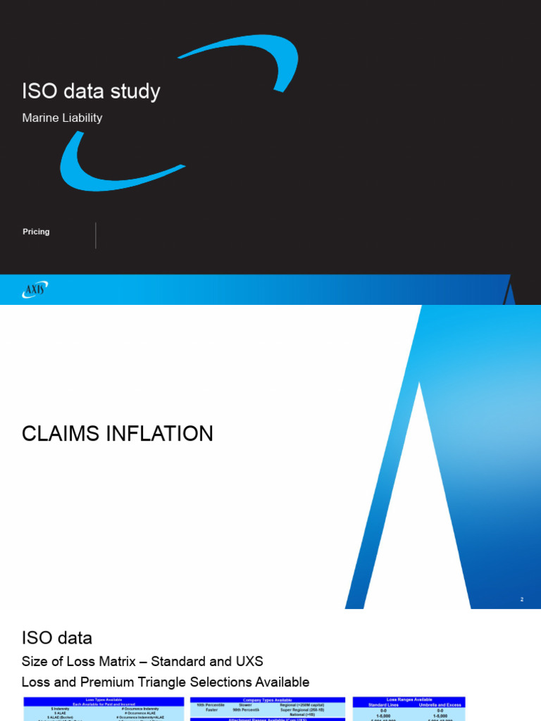 Presentation ISO Data | PDF | Insurance | Inflation