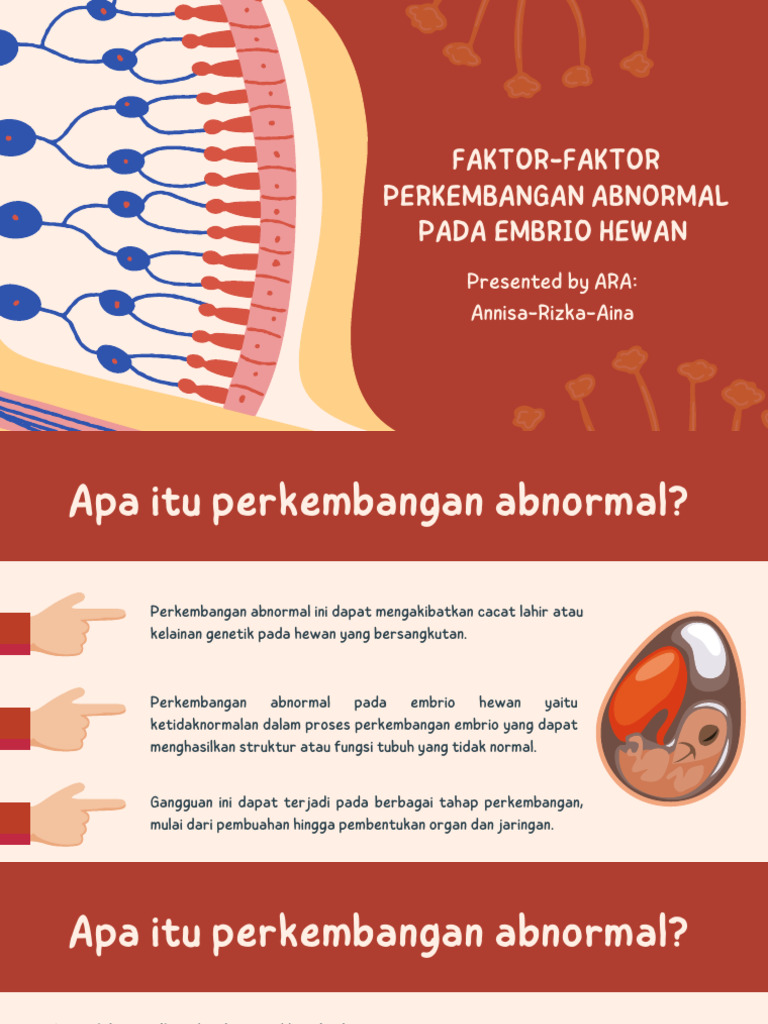 Faktor-Faktor Perkembangan Abnormal Pada Embrio Hewan - 20231128 ...