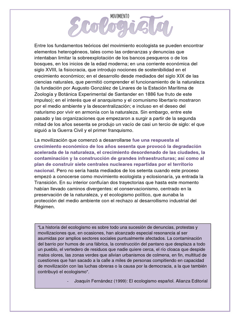 Movimiento Ecologista | PDF | Ambientalismo | Residuos