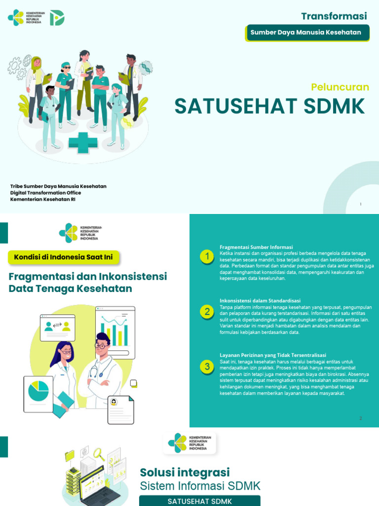 Satu Sehat SDMK | PDF