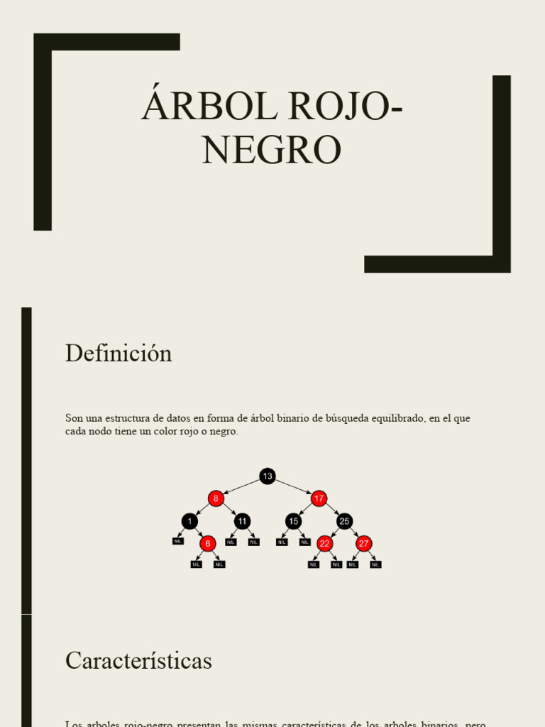 Árbol Rojo-Negro | PDF