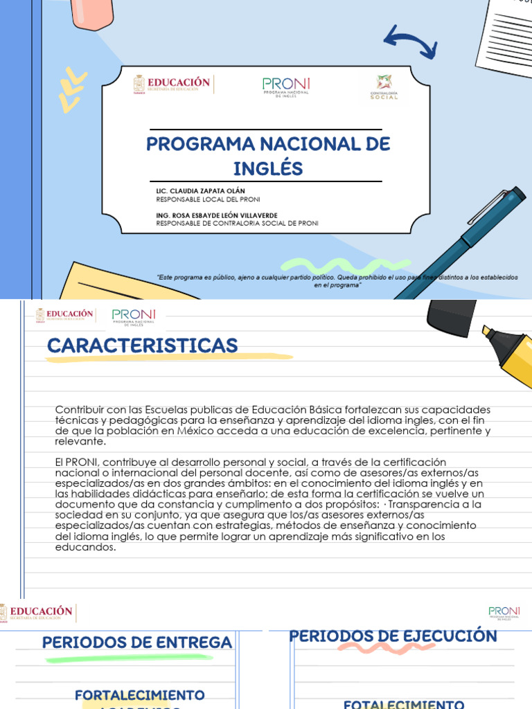 Caracteristicas Del Proni 2021 - 1 | PDF | Educación de la primera infancia | Enseñando
