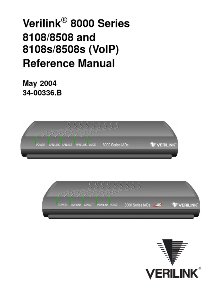 Verilink 8108 - 8508-Manual-revB | PDF | Port (Computer Networking ...